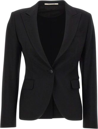 Tagliatore Blazer &agrave; un bouton et revers en pointe - Femme - Vestes - Noir - Taille: 46 FR
