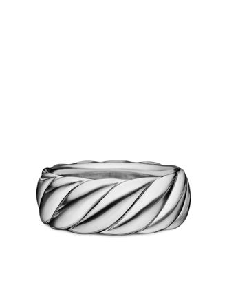 David Yurman bague Sculpted Cable Contour en argent sterling (9 mm)