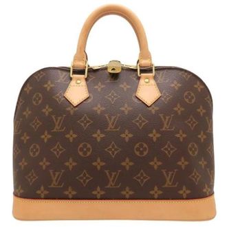 Louis Vuitton Sac &agrave; main en toile monogramme pr&eacute;-appr&eacute;ci&eacute; - Femme - Pre-owned - Brun - Taille: ONE Size