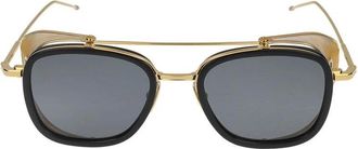 Thom Browne unisex, Accessoires, Multicolore, Taille: 51 MM Lunettes de soleil rectangulaires