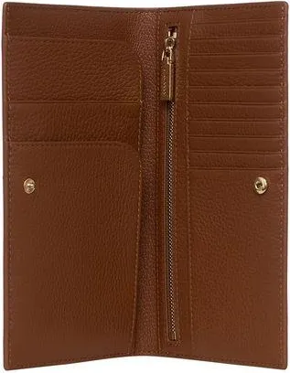 Coccinelle Grained Leather Wallet - Brown
