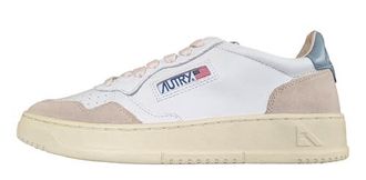 Autry Chaussures Sneakers pour femme en cuir et daim AULW LS12 Blanc et Bleu Non Ti scordar de Me, Blanc et bleu ne vous oublie pas de moi, 36 EU