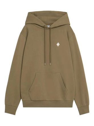 Marcelo Burlon Hoodie mit Logo-Print - Braun