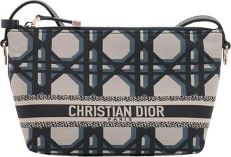 Dior Sac &agrave; main en toile Pre-owned - Femme - Pre-owned - Bleu - Taille: ONE Size