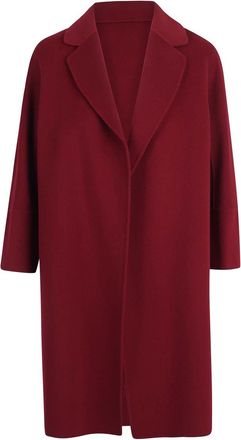 Max Mara Langer Mantel - Rot