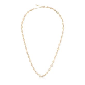Tory Burch Femme, Accessoires, Jaune, Taille: ONE Size Glass Pearl Necklace