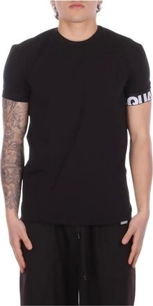 Dsquared2 Homme, Tops, Noir, Taille: M Intimo Logo Frontale T-shirt