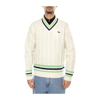 Lacoste Herren, Strickwaren, Wei&szlig;, SGr&ouml;&szlig;e