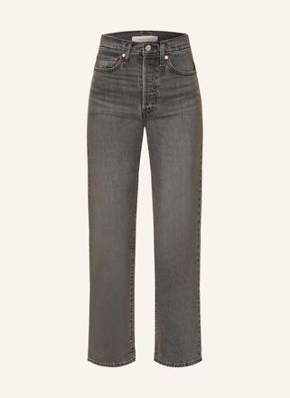 Levi's Straight Jeans Ribcage schwarz