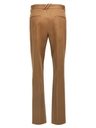 Burberry Straight-Leg Cotton Trousers - Tan