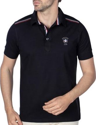 Shilton Polo Basic ecusson Rugby Homme L/Noir