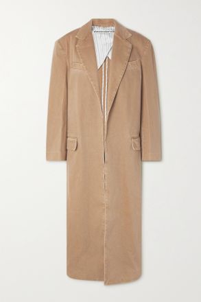 Alexander Wang Oversized-mantel Aus Denim - Braun