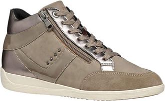 Geox Women D Myria B Sneaker, Taupe, 39 EU