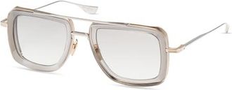 Dita Eyewear Lunettes de Soleil DUBSIGNAL WHITE GOLD - GREY CRYSTAL/GREY TO CLEAR Tailleunique unisexe