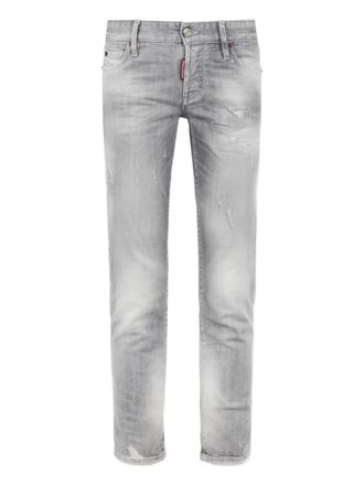 Dsquared2 Jeans mit Logo-Patch - Grau