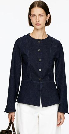 Arket Denimoberteil Mit Schößchen -Blau