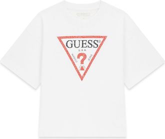 Guess T-Shirt L6GI18 K8HM4 Wei&szlig; Relaxed Fit