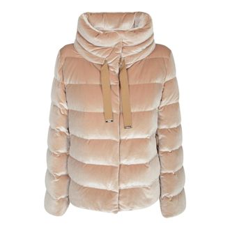 Herno Femme, Vestes, Beige, Taille: 42 FR Veste en Velours Lisse