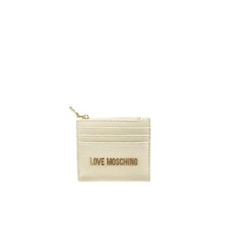 Love Moschino Kartenhalter mit Logo-Schriftzug - - Accessories - Damen - Beige - ONE SIZE