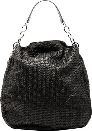 Dior Hobo Bags - Woven Lambskin Soft Lady Dior Hobo - Gr. unisize - in Schwarz - f&uuml;r Damen
