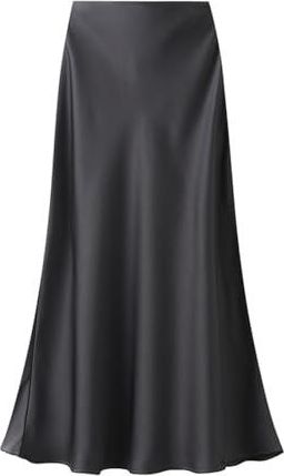 Onsoyours AMISENK Jupe taille haute en polyester - Couleur unie - Robe moulante tendance pour femme - Jupe pour bureau décontracté ou fête - Jupe taille haute, 