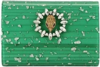 Kurt Geiger Femme, Accessoires, Vert, Taille: ONE Size Party Eagle Clutch
