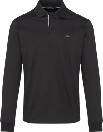 Paul & Shark Langarm Poloshirt - - Tops - Herren - Schwarzk - XL