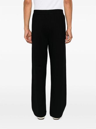 The Row Cotton Cashmere Trousers - Black