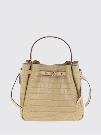 Tory Burch Romy Mini-Beuteltasche aus Leder in Kroko-Pr&auml;gung mit gewebten Details