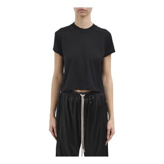 Rick Owens Femme, Tops, Noir, Taille: 38 FR Cropped Small Level T