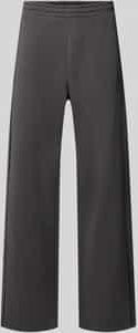 Review Straight Fit Sweatpants aus reiner Baumwolle mit Label-Patch
