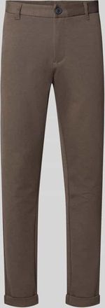 Lindbergh Slim Fit Stoffhose mit umgeschlagenen Hosenbeinen