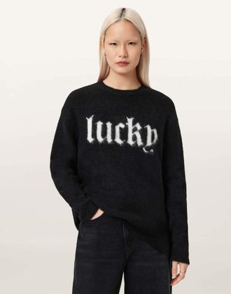 AllSaints Lucky - Pullover in Schwarz