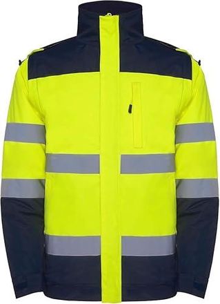 Roly Roly Parka Epsylon Haute Visibilité Veste imperméable de travail, orange, XL