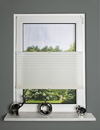 Home Fashion Home fashion Plisseerollo UP&DOWN, Stoff, weiß, 130 x 100 cm