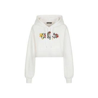 Dolce & Gabbana Damen, Sweatshirts & Hoodies, Wei&szlig;, MGr&ouml;&szlig;e