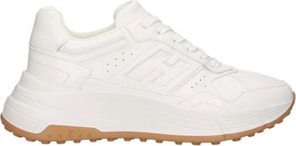 Hogan Femme, Chaussures, Blanc, Taille: 41 EU Baskets en Polyester Style Lac&eacute;