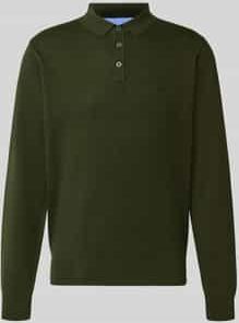 Fynch-Hatton Strickpullover mit Polokragen und Knopfleiste