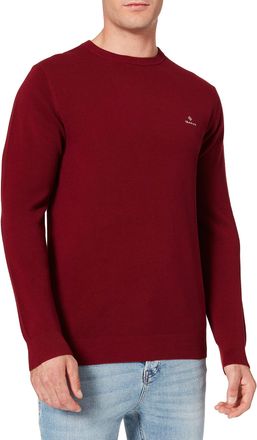 GANT Herren Classic Cotton C-Neck Pullover, PLUMPED RED, 4XL