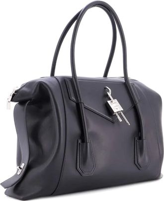 Givenchy Antigona Soft Lock Bag Leather Medium satchel - Noir
