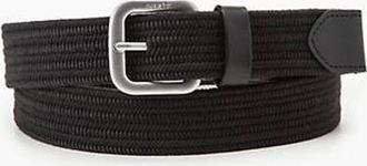 Levi's Gewebter Stretchgürtel - Herren - Schwarz / Schwarz