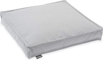 H.O.C.K. Classic Uni Outdoor Sitzkissen Stuhlkissen für drinnen und draußen aus 100% Polyacryl(dralon (40x40x5cm, Hellgrau)