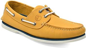 Seajure Chaussures Bateau pour Homme Maho en Cuir Nubuck Jaune (EU_Footwear_Size_System, Adult, Men, Numeric, Medium, Numeric_42)