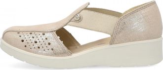 Enval soft imac spa ENVAL SOFT Damen D Lm 57566 Keilsandale, Platin laminiert, 42 EU