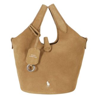 Polo Ralph Lauren Sac cabas Play en daim - Femme - Sacs - Brun - Taille: ONE Size