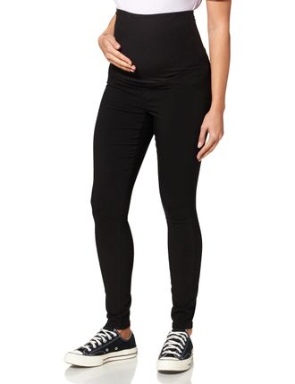 Mama Licious Damen Mllucy Black Slim Pant A. Noos, Black Denim, XL