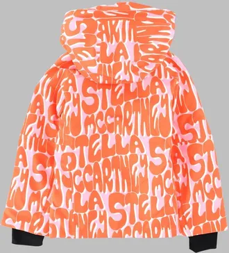 Stella McCartney Graphic-Print Technical Snow Jacket - Orange