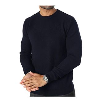 Guess Homme, Sweatshirts et sweats &agrave; capuche, Bleu, Taille: 2XL Pull logo incrust&eacute; all over