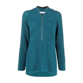 Proenza Schouler Zip-Sweater im l&auml;ssigen Stil - - Knitwear - Damen - Blau - L