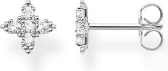 Thomas Sabo Thomas Sabo Ohrstecker Kugel mit Kreuz 925 Sterling Silber H2064-051-14